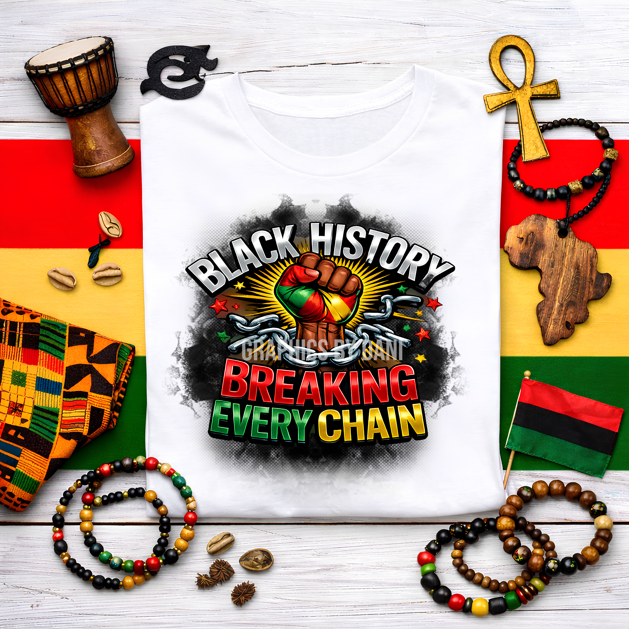 🏾 Black History – Breaking Every Chain | Bold Statement Design (PNG ...